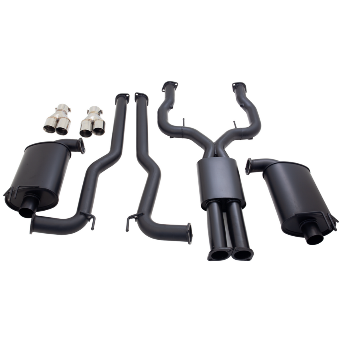 Holden Commodore VE-VF SS Sedan & Wagon Twin 3" catback exhaust – Black ...